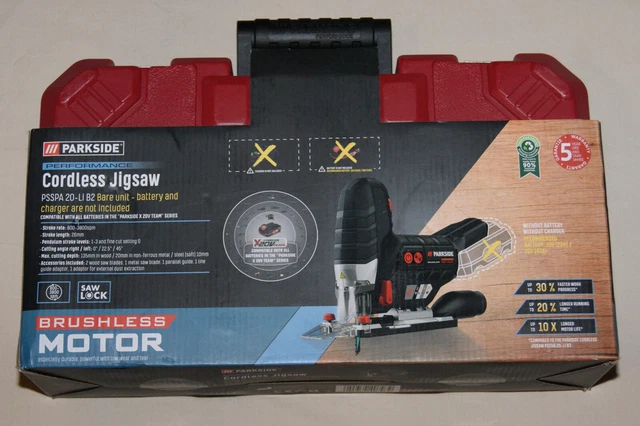 PARKSIDE PERFORMANCE PPSA 20-Li B2 Cordless Jigsaw Brushless motor ...