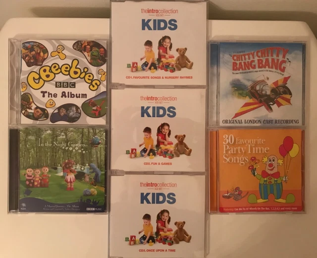 CBEEBIES, IN THE NIGHT GARDEN & CHILDREN’S PARTY TIME CDs BUNDLE, VGC £ ...