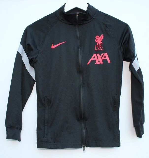 LIVERPOOL BLACK NIKE Strike Football Training Tracksuit Track Top ...