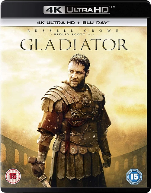 GLADIATOR (4K UHD Blu-ray) Oliver Reed Connie Nielsen Richard Harris ...