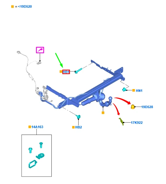 FORD MONDEO MK5 Tow Bar Bolt 1502359 W500721-S442 NEW GENUINE £10.00 ...