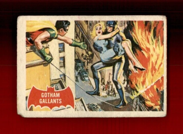 1966 SCANLENS BATMAN A Series Red Bat #15A Gotham Gallants FAIR $4.00 ...