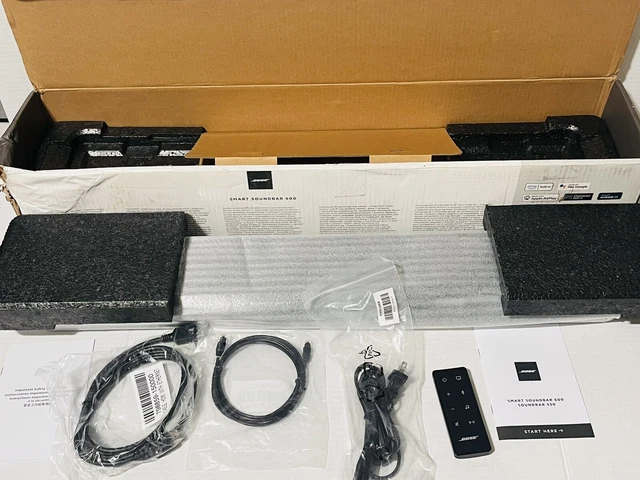 BOSE SMART SOUNDBAR 600 Dolby Atmos Google Alexa Apple AirPlay Dolby ...