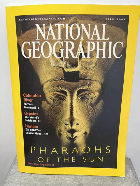 NATIONAL GEOGRAPHIC MAGAZINE April 2001 Pharaohs of the Sun Collectible ...