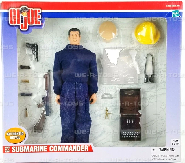 GI JOE SUBMARINE Commander WWII U.S. Navy 2000 Hasbro No. 57692 NRFB ...