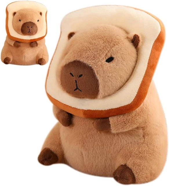 SIMULATION CAPYBARA ANIMAL Doll, 30cm Capybara Plush Toy with Bread ...