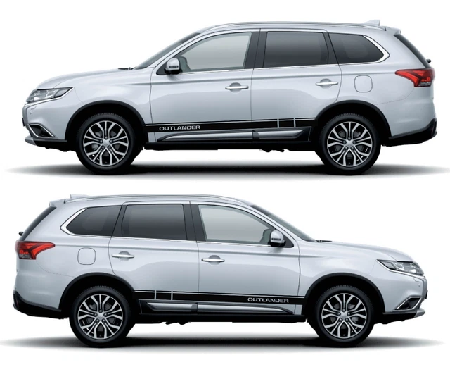 FITS MITSUBISHI OUTLANDER Side Stripe Graphics Animal Decals Both Sides ...