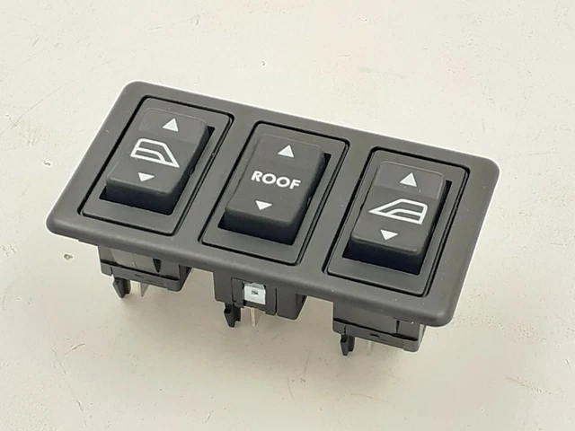 NEW JAGUAR XJS Convertible Center Console Aux Roof Window 3 Switch ...
