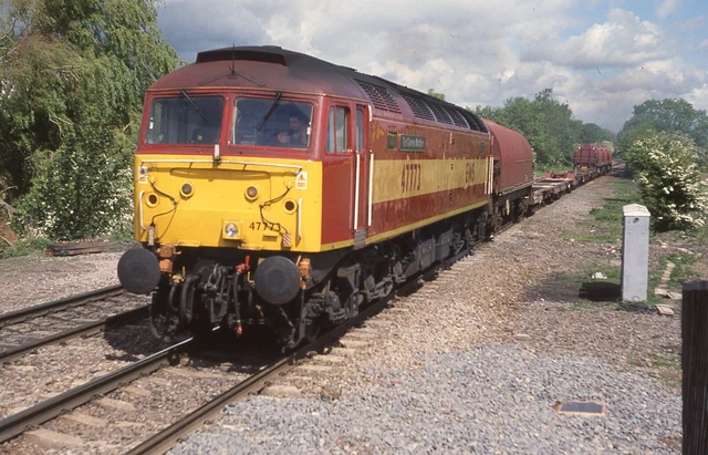 COLOUR SLIDE, CLASS 47, 47773, Tamworth, EWS livery £1.15 - PicClick UK