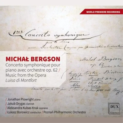 MICHAL BERGSON MICHAL Bergson: Concerto Symphonique Pour Piano Avec ...