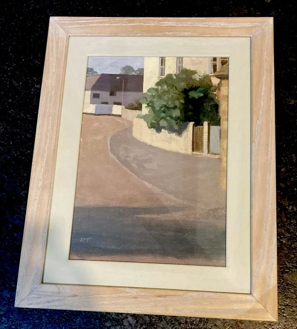 PHILIP TRAVERS PAINTING Picture Sunny Lane Phillack Hayle Original 2005 ...