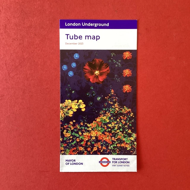 LONDON UNDERGROUND TUBE MAP DECEMBER 2023 Artist - Joy Gregory ...