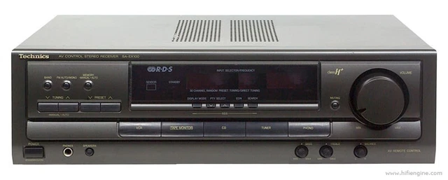 TECHNICS SA-EX100 AV Reciever / Amplifier with Turntable Pre Amp 160W ...