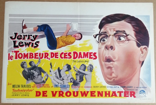 TOMBEUR DE CES DAMES jerry lewis affiche cinema belge originale '61 EUR ...