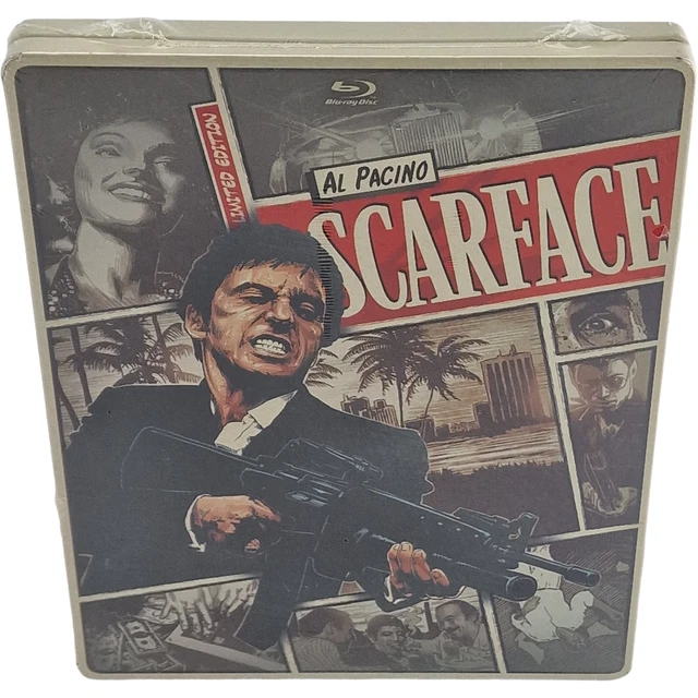 SCARFACE 1983 STEELBOOK Blu-ray + DVD + Digital HD Limited Edition 2013 ...