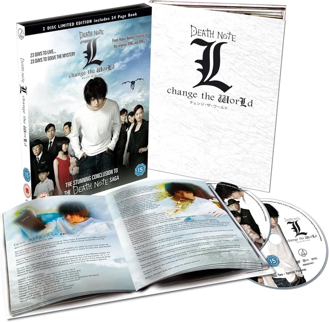DEATH NOTE PART 3 L CHANGE THE WORLD 2 disc DVD Japanese Moive Film New ...