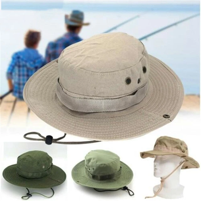 CAP ADJUSTABLE TACTICAL Military Panama Camouflage Boonie Hat Army ...