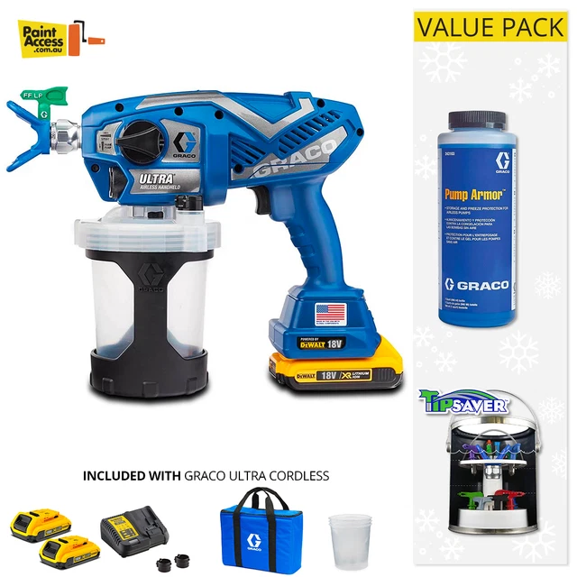 GRACO ULTRA CORDLESS Paint Sprayer with DeWalt Battery $1,481.00 ...