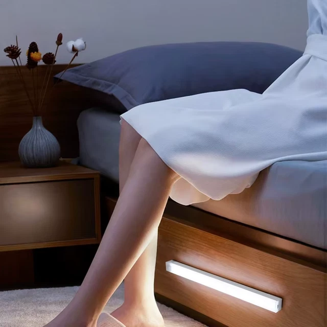 USB TYPE C Rechargeable Motion Sensor LED Bar Light Induction Night ...
