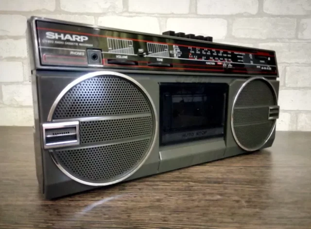 SHARP GF-3939S(D) RARE Vintage Radio Cassette Recorder Boombox Ghettoblaster 85 EUR 154,20 ...