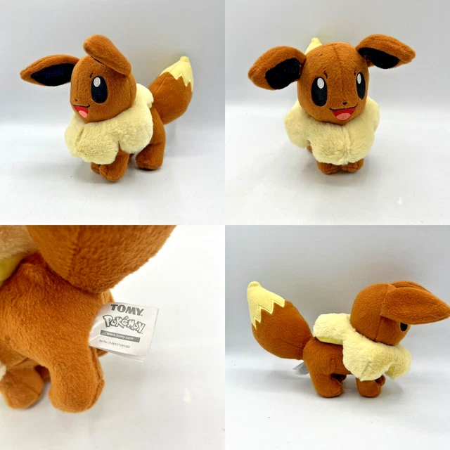 Nintendo Tomy Pokemon Eevee Plush Stuffed Soft Toy 16cm High £999 Picclick Uk