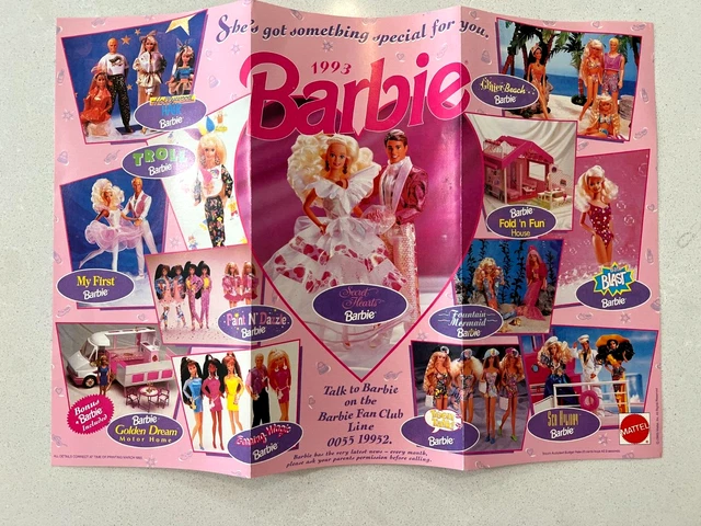 VINTAGE BARBIE ADVERTISING Catalogue Leaflet Flyer - Mint Condition ...