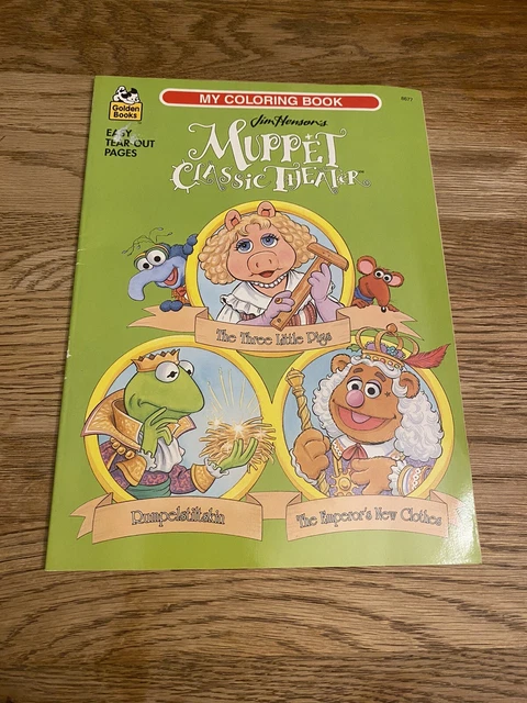 JIM HENSON’S MUPPET Classic Theater Coloring Book 1995 Golden Books ...