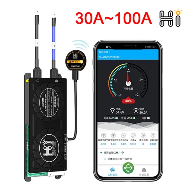 LIFEPO4 8S 24V 30A-100A BT Smart BMS Common Port with Balance ...