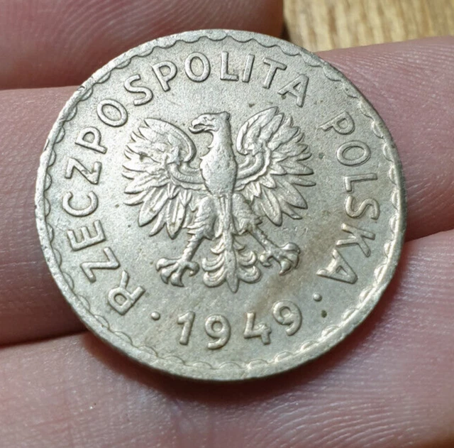 VINTAGE POLAND COIN 1 zloty 1949 Copper-nickel alloy $13.20 - PicClick AU