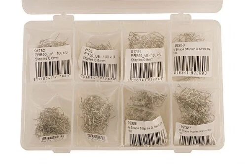POWERTEC VARIOUS ASSORTED Mixed Staples for Hot Stapler 800 pieces £107 ...