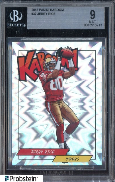 2018 PANINI KABOOM ! #37 Jerry Rice San Francisco 49ers HOF SSP BGS 9 ...