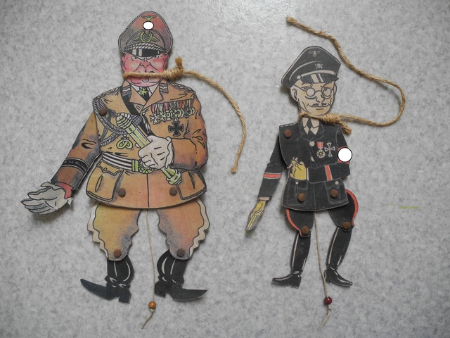 MILITARIA 39-45 MARIONNETTES caricaturales ww2 danish puppets Karikatur ...