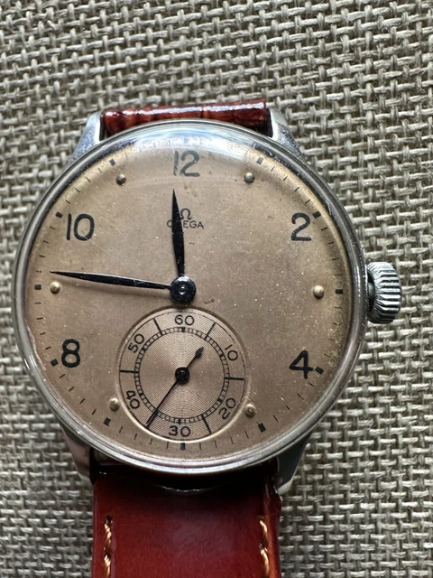 OMEGA 1943 JUMBO Manual Winding 30T2 sub second 35mm Rare Copper Dial ...