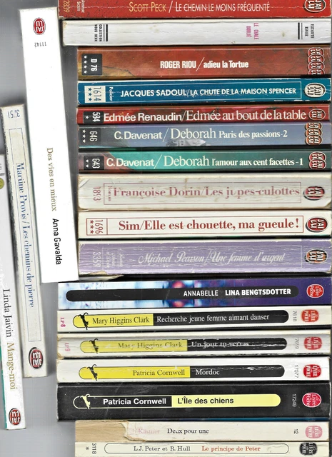 JOLI LOT DE 20 Livres/13 Edit "J'AI LU" + 7 "Le Livre de Poche"/ TBE ...