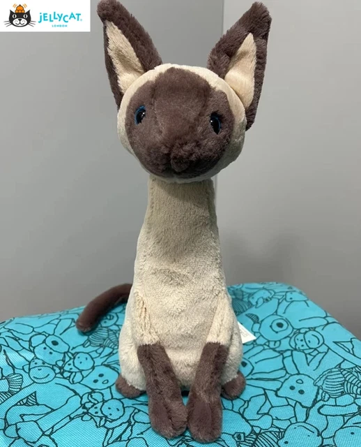 JELLYCAT IRIS SIAMESE Cat Plush - New Collectible Toy with Tags & Dust ...