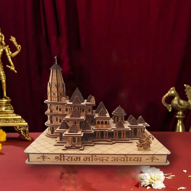 GRANDE - DI Legno Ayodhya RAM Mandir Stanghetta - Shree RAM Janam Bhumi ...