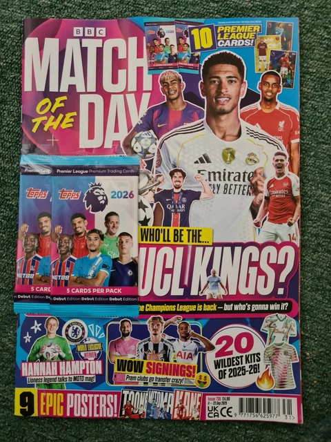 MATCH OF THE Day magazine Issue 735 UCL Kings? 10 Topps Premier League cards New £18.81 ...