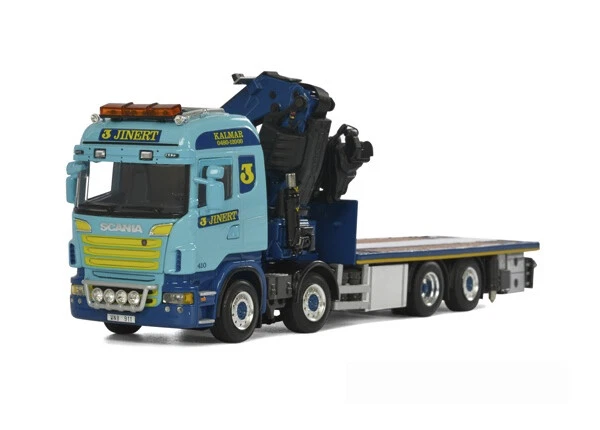 WSI FOR SCANIA R6 HIGHLINE 8x2 TWINSTEER RIGID FLATBED FASSI 1100 JIB 1 ...