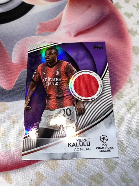 CARTE DE FOOT Topps Flagship Pierre Kalulu Ac Milan Patch Match-worn ...