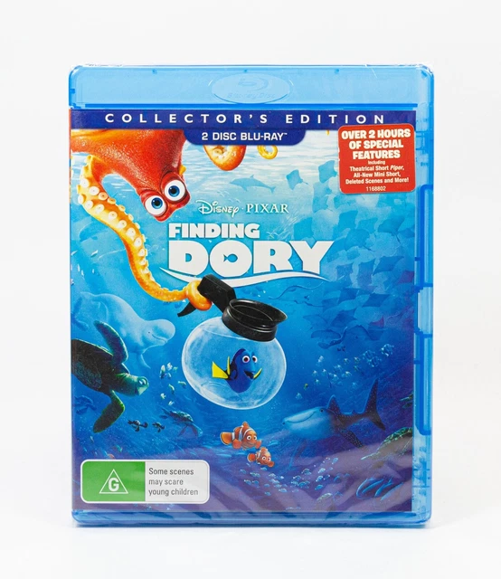 FINDING DORY COLLECTOR'S Edition Blu-ray 2-Disc Pixar Disney Film ...