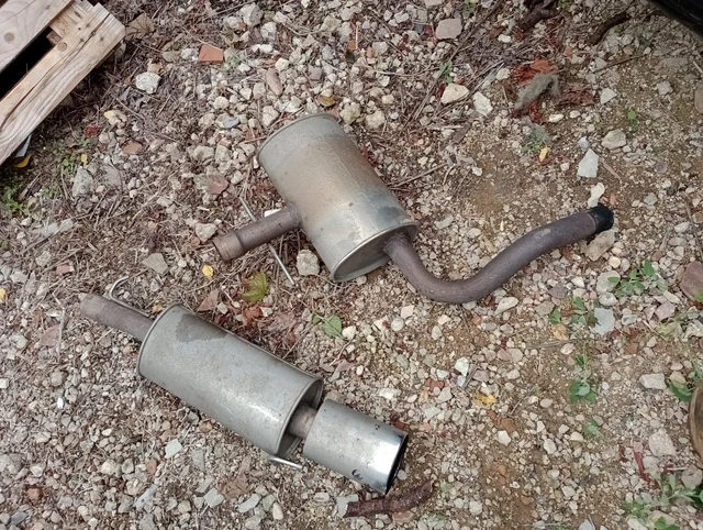 VW CORRADO BACK+MIDDLE Exhaust Box By Powerflow Stainless Vr6 16V G60 ...