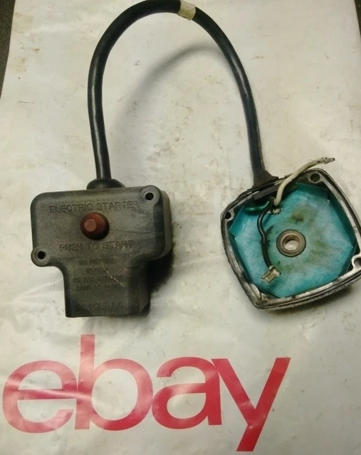 OEM TECUMSEH 3-PRONG Electric Starter Motor Switch 120 VAC Momentary ...