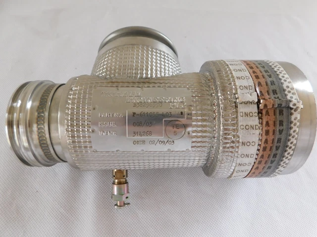 TORNADO AIRCRAFT ENGINE Bleed Air Pipe Assembly, Part No P-611055-403 ...