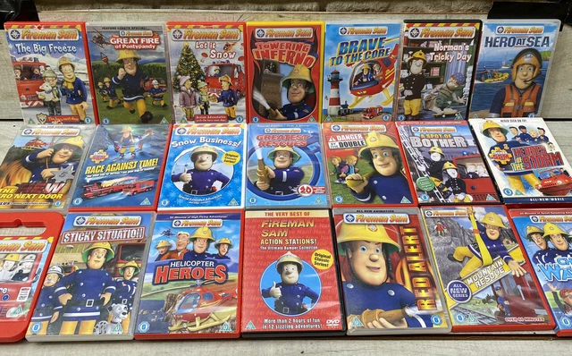 FIREMAN SAM 21 DVD Mix Normans Tricky Day Let it Snow Action Stations ...