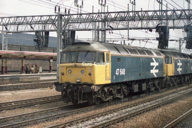 B248 35MM NEGATIVE Class 47 47648 Crewe c.1989 EUR 2,97 - PicClick IT