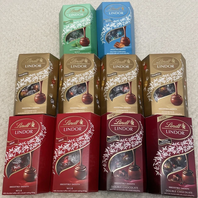 LINDT LINDOR ASSORTED chocolate truffles 10 boxes by 200g £12.85 ...