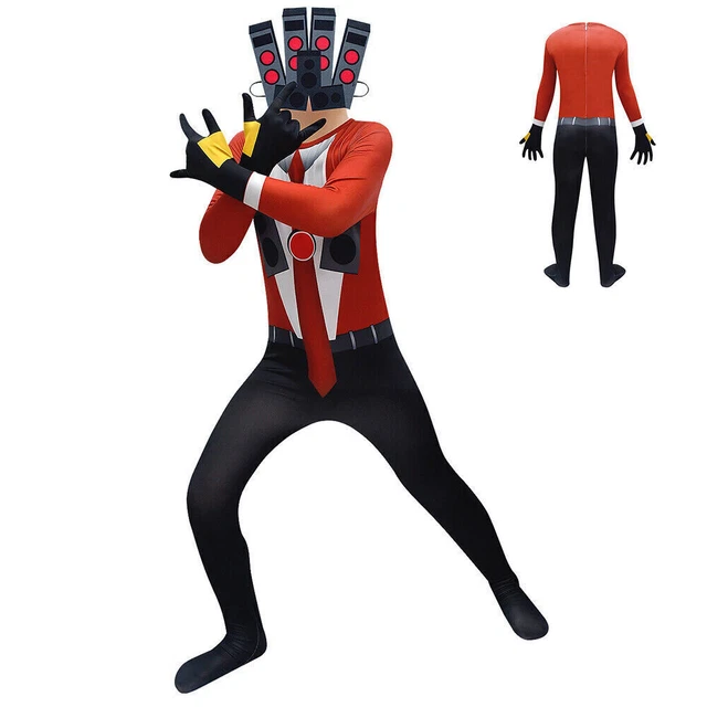 SKIBIDI TOILET TV Man Titan Speakerman Party Cosplay Costume Kids ...