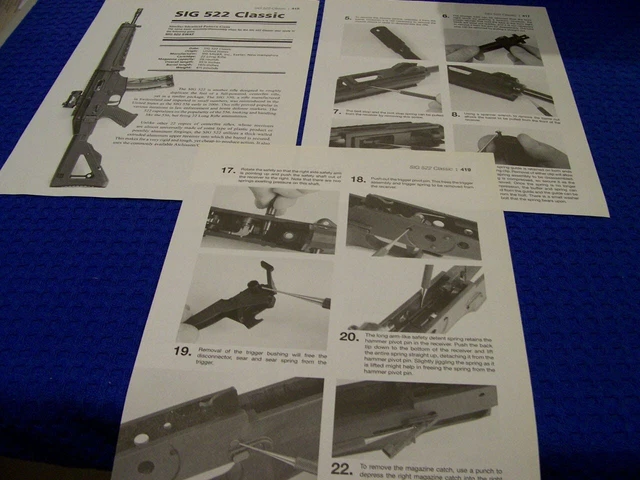 SIG 522 CLASSIC (.22 Lr) Rifle...disassembly/Strip & Details (724Mm) £7 ...