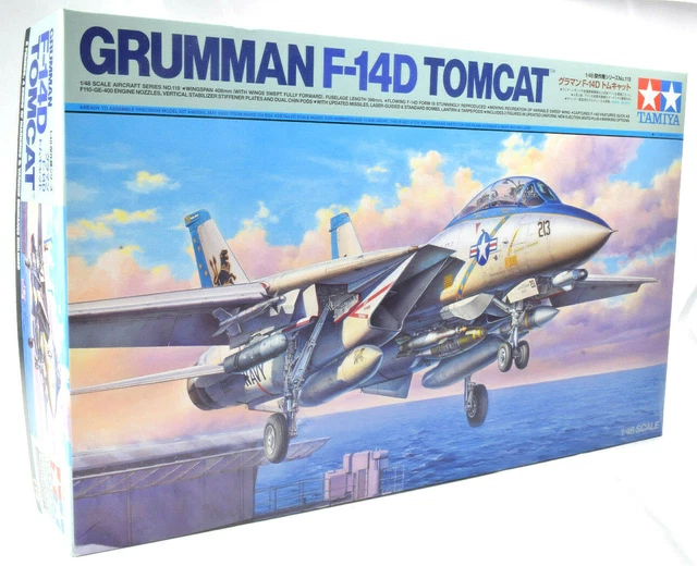 TAMIYA GRUMMAN F-14D Tomcat 1/48 Scale Model Airplane Kit 61118 £93.28 ...