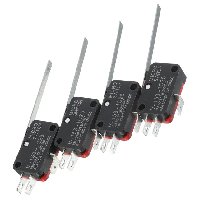 ELECTRIC LIMIT SWITCH 2 Pin Micro Switch Momentary Push Button Switch £ ...